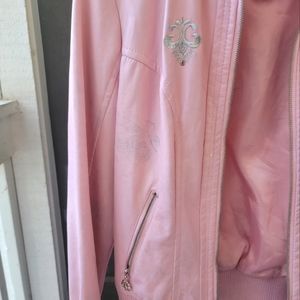 Dereon | Jackets & Coats | Rare Y2k Vintage Pink Studded Dereon Jacket ...